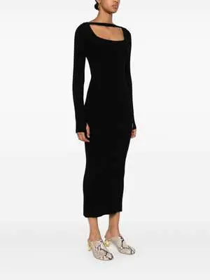 Patou Corset Ribbed Maxi Dress