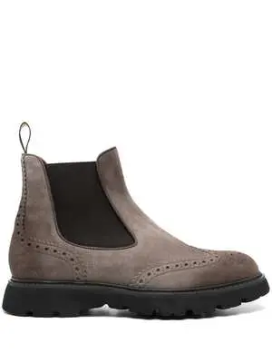 DOUCAL'S Suede Chelsea Boots - Brown