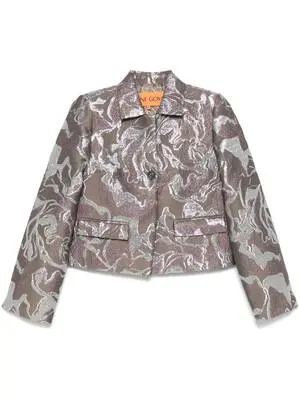 Stine Goya Abstract Metallic Pattern Jacket