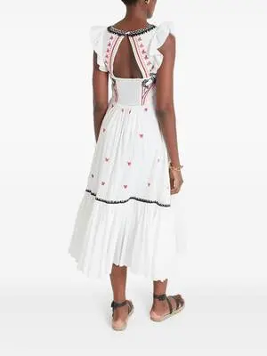 TEMPERLEY LONDON Florentine Midi Dress - White