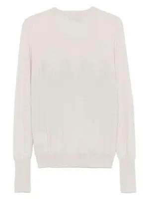 BALLANTYNE Diamond-pattern V-neck Sweater - Neutrals