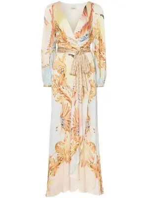 TEMPERLEY LONDON Graphic-print Wrap Maxi Dress