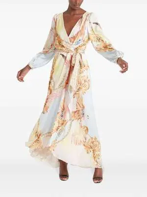 TEMPERLEY LONDON Graphic-print Wrap Maxi Dress