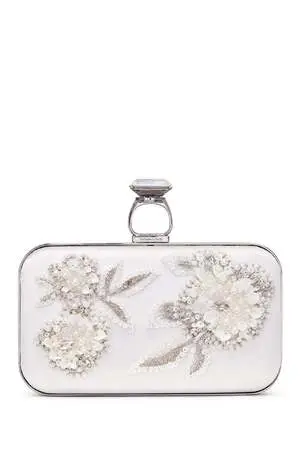 Sachin & Babi Embellished On The Rocks Clutch - Off White