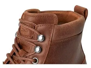Toms Palomar Water Resistant Leather Lace-up Boots - Brown