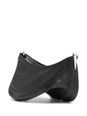 MUGLER Debossed Shoulder Bag