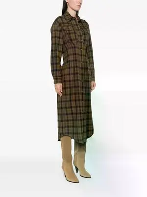 MARANT ETOILE Timea Shirt Dress - Green