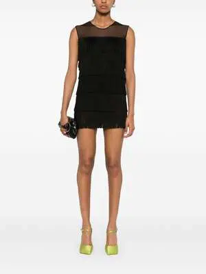 Norma Kamali Fringed Mini Dress