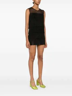 Norma Kamali Fringed Mini Dress