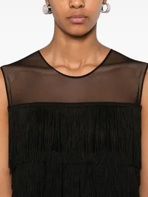 Norma Kamali Fringed Mini Dress