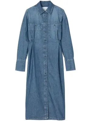 Closed Button-up Maxi Shirtdress