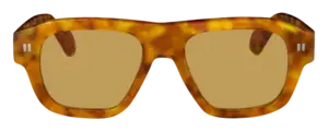 Off-White Tortoiseshell Square Frame Sunglasses - Brown