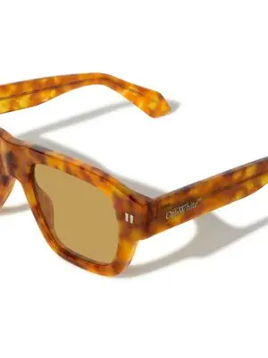 Off-White Tortoiseshell Square Frame Sunglasses