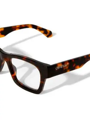 Off-White Tortoiseshell-effect Glasses - Brown