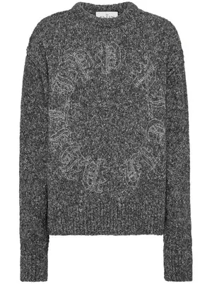 Philipp Plein Logo-embroidered Jumper