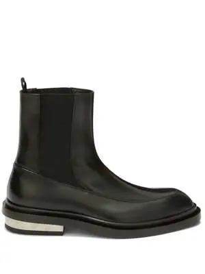 JIL SANDER Leather Chelsea Boots