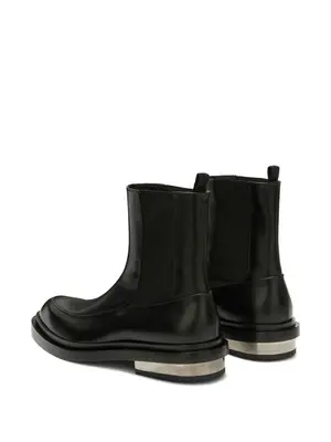 JIL SANDER Leather Chelsea Boots