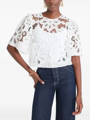 TEMPERLEY LONDON Guinevere Blouse - White