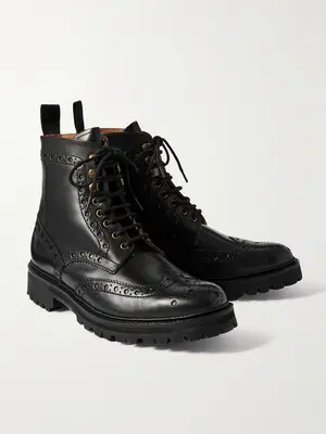 Grenson Fred Leather Brogue Boots