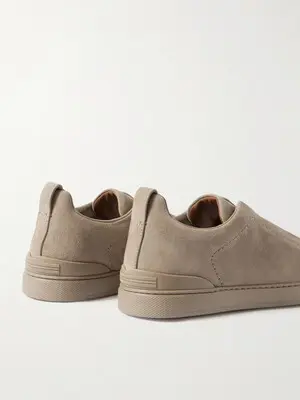 Zegna Triple Stitch™ Suede Slip-on Sneakers