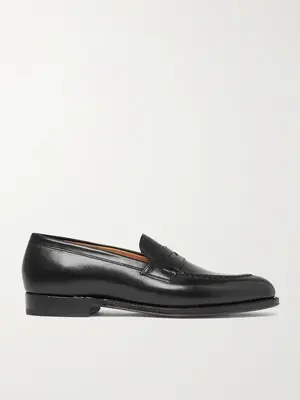 Grenson Lloyd Leather Penny Loafers - Black