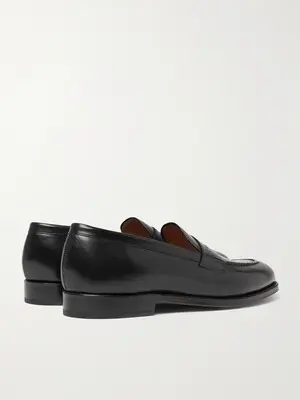 Grenson Lloyd Leather Penny Loafers - Black