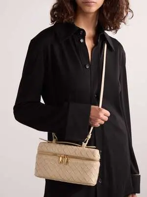 Bottega Veneta Bang Bang Vanity Intrecciato Leather Tote