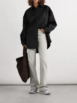 Bottega Veneta Wool-twill Shirt - Black