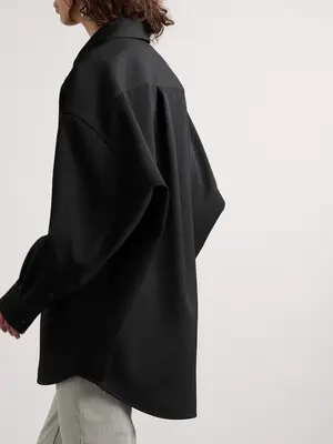 Bottega Veneta Wool-twill Shirt - Black