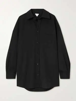 Bottega Veneta Wool-twill Shirt - Black