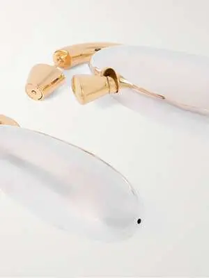Bottega Veneta Gold-plated And Drop Earrings - Silver