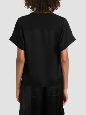 Simkhai Addy Knit-back T-shirt - Black
