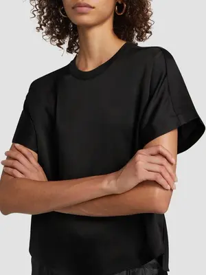 Simkhai Addy Knit-back T-shirt - Black