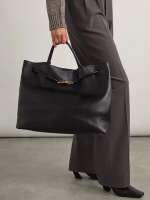 Bottega Veneta Andiamo Large Leather Tote - Black