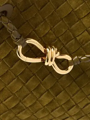 Bottega Veneta Andiamo Intrecciato Suede Tote