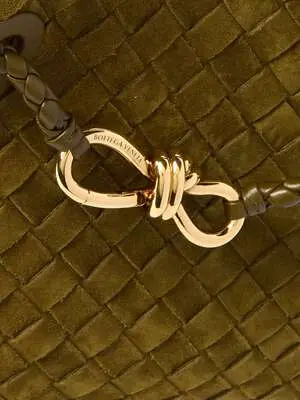 Bottega Veneta Andiamo Intrecciato Suede Tote