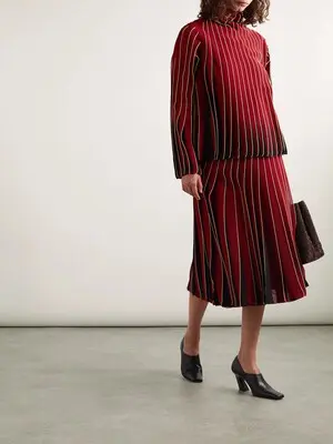Bottega Veneta Paneled Midi Skirt
