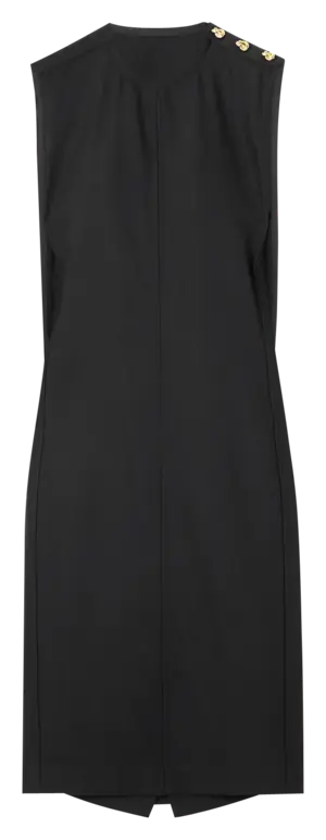 BOTTEGA VENETA Bottega Veneta Cape-Effect Ribbed Wool-Blend Dress