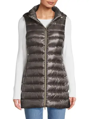 Herno Iconico Serena Nylon Ultralight Long Vest