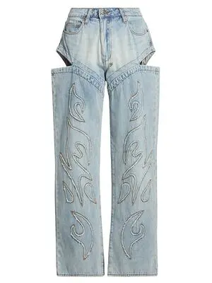 Ksubi Women's Frontier Low Rider Paragon Patch Jeans - Denim  - Denim