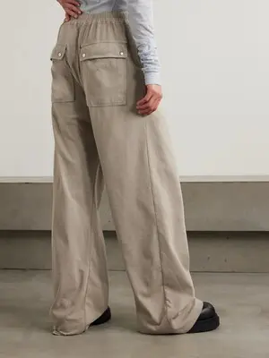 Rick Owens Cotton Wide-leg Pants - Brown