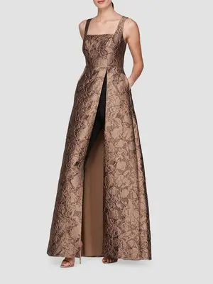 KAY UNGER Emerson Jacquard Walk-through Jumpsuit