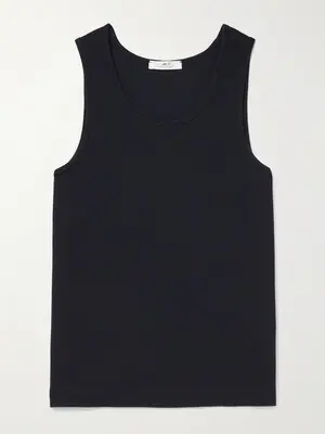 Mr P. Ribbed Stretch-organic Cotton-jersey Tank Top
