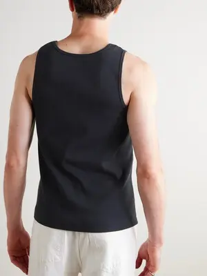 Mr P. Ribbed Stretch-organic Cotton-jersey Tank Top