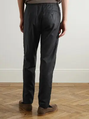 Mr P. James Slim-fit Wool-flannel Drawstring Suit Trousers