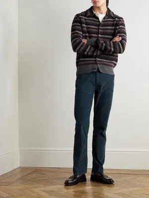 Mr P. Samuel Straight-leg Cotton-blend Corduroy Trousers