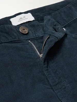 Mr P. Samuel Straight-leg Cotton-blend Corduroy Trousers