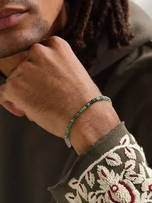 Jia Jia Gold Emerald Beaded Bracelet