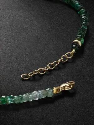 Jia Jia Gold Emerald Beaded Bracelet