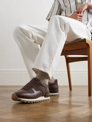 Mr P. Carlos Suede And Leather Sneakers